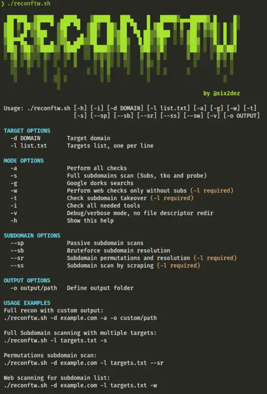 reconftw: automates the entire process of reconnaissance reconftw: automates the entire process of reconnaissance