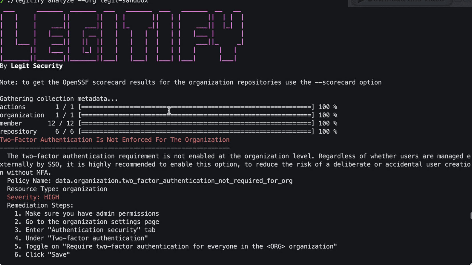 legitify: Detect and remediate misconfigurations, security and ... legitify: Detect and remediate misconfigurations, security and ...