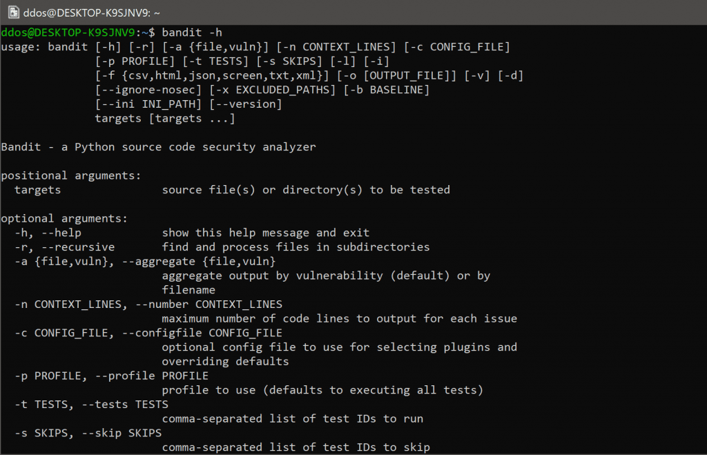 Bandit Find Common Security Issues In Python Code
